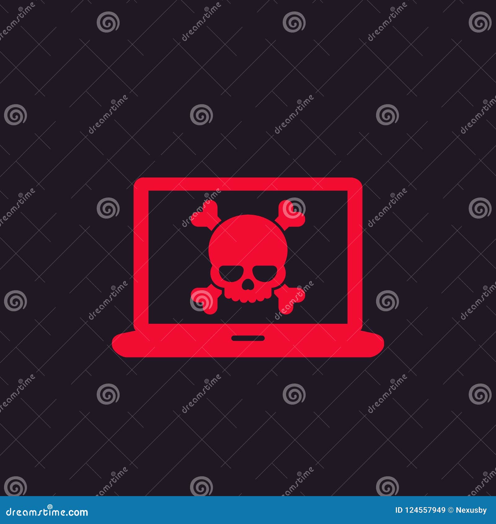 Malware, Spam, Online Scam, Computer Virus Icon Stock Vector ...