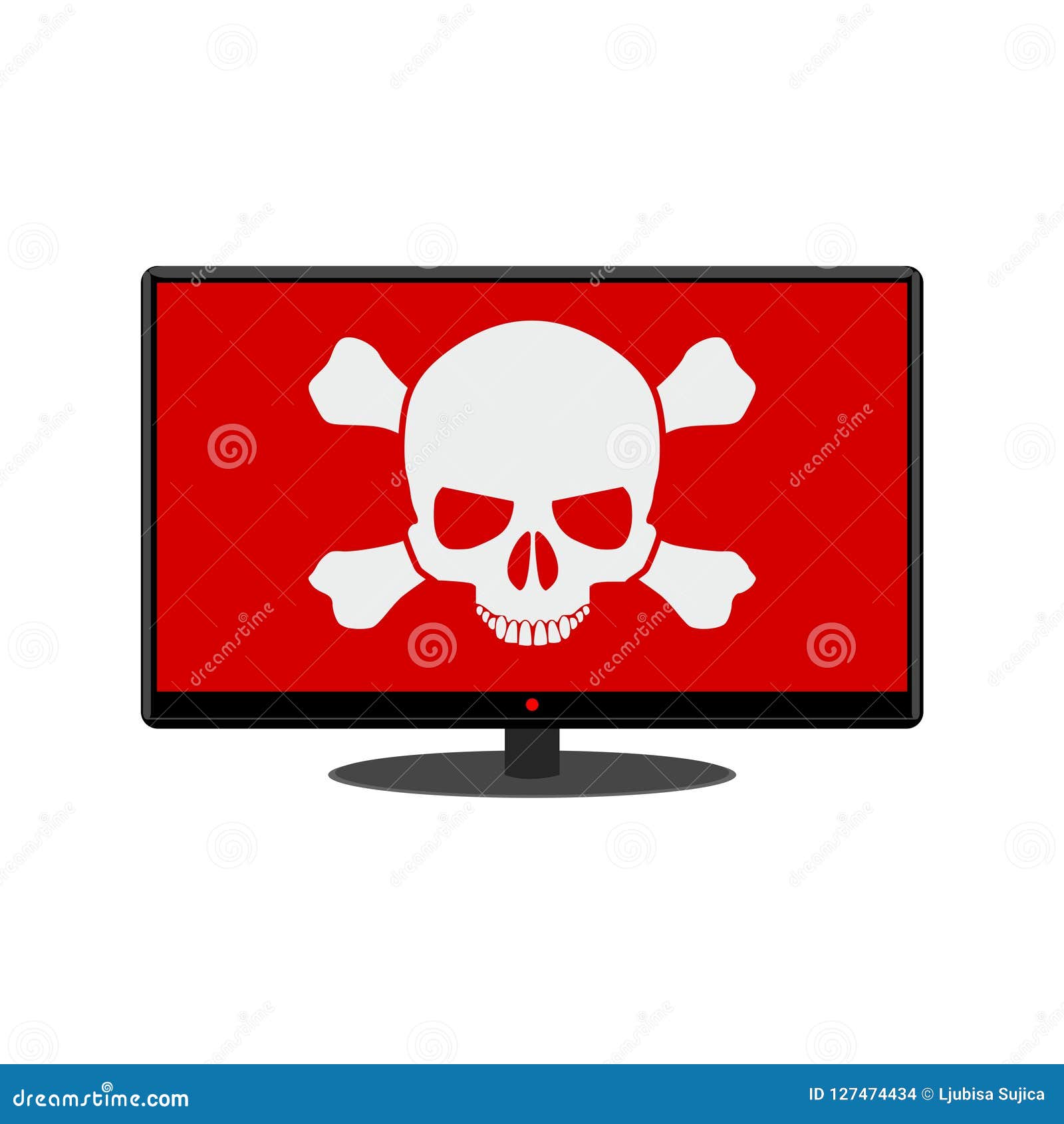 Malware, Spam, Online Scam, Computer Virus Stock Vector - Illustration ...