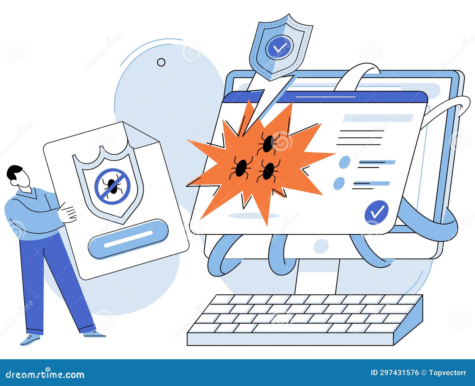 Malware Spyware Virus. Security Measures Protect Against Cyber Attacks ...