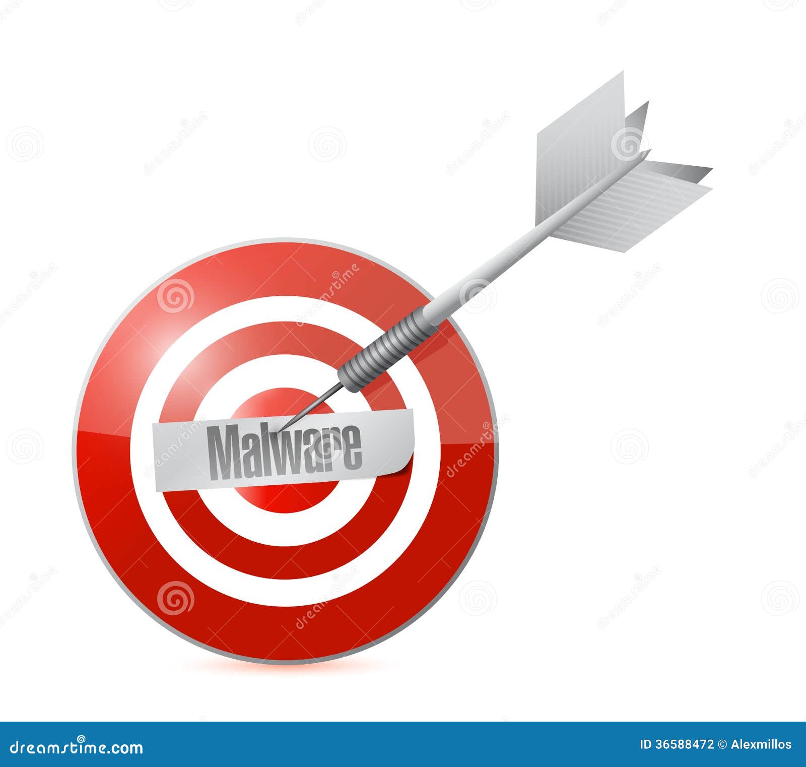 Malware Target Concept Illustration Design Stock Illustration ...