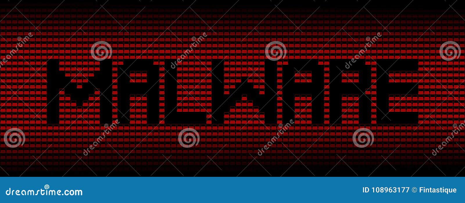 Malware Text on Red Laptops Background Illustration Stock Illustration ...