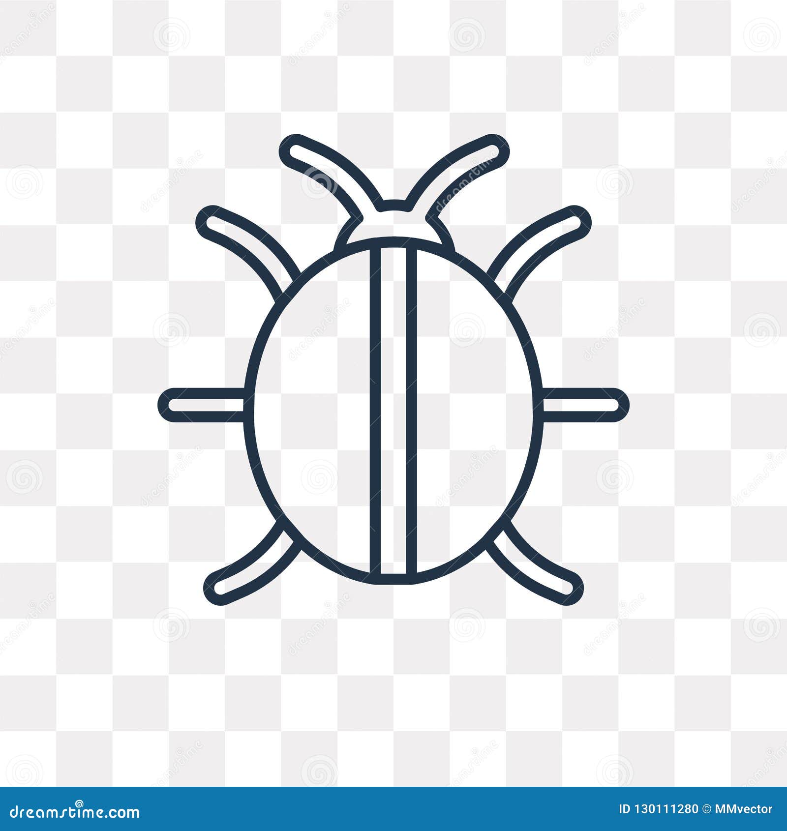 Malware Vector Icon Isolated on Transparent Background, Linear M Stock ...