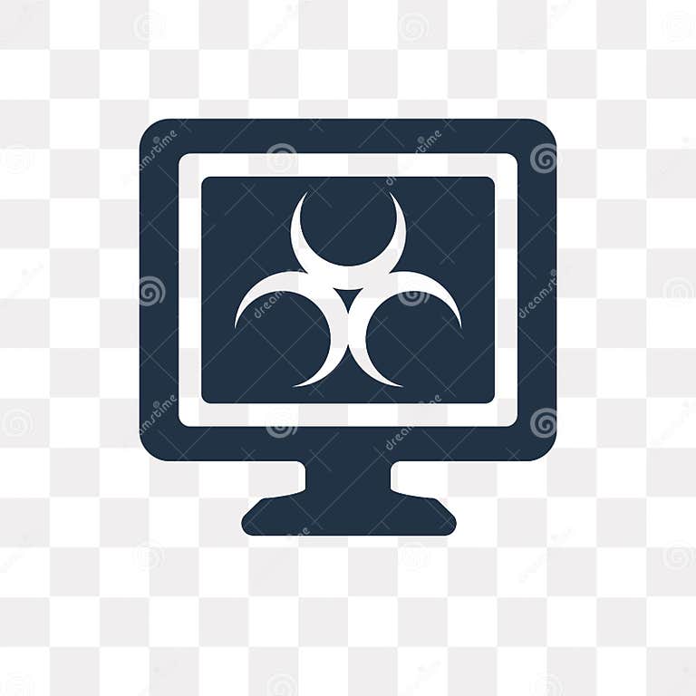 Malware Vector Icon Isolated on Transparent Background, Malware Stock ...