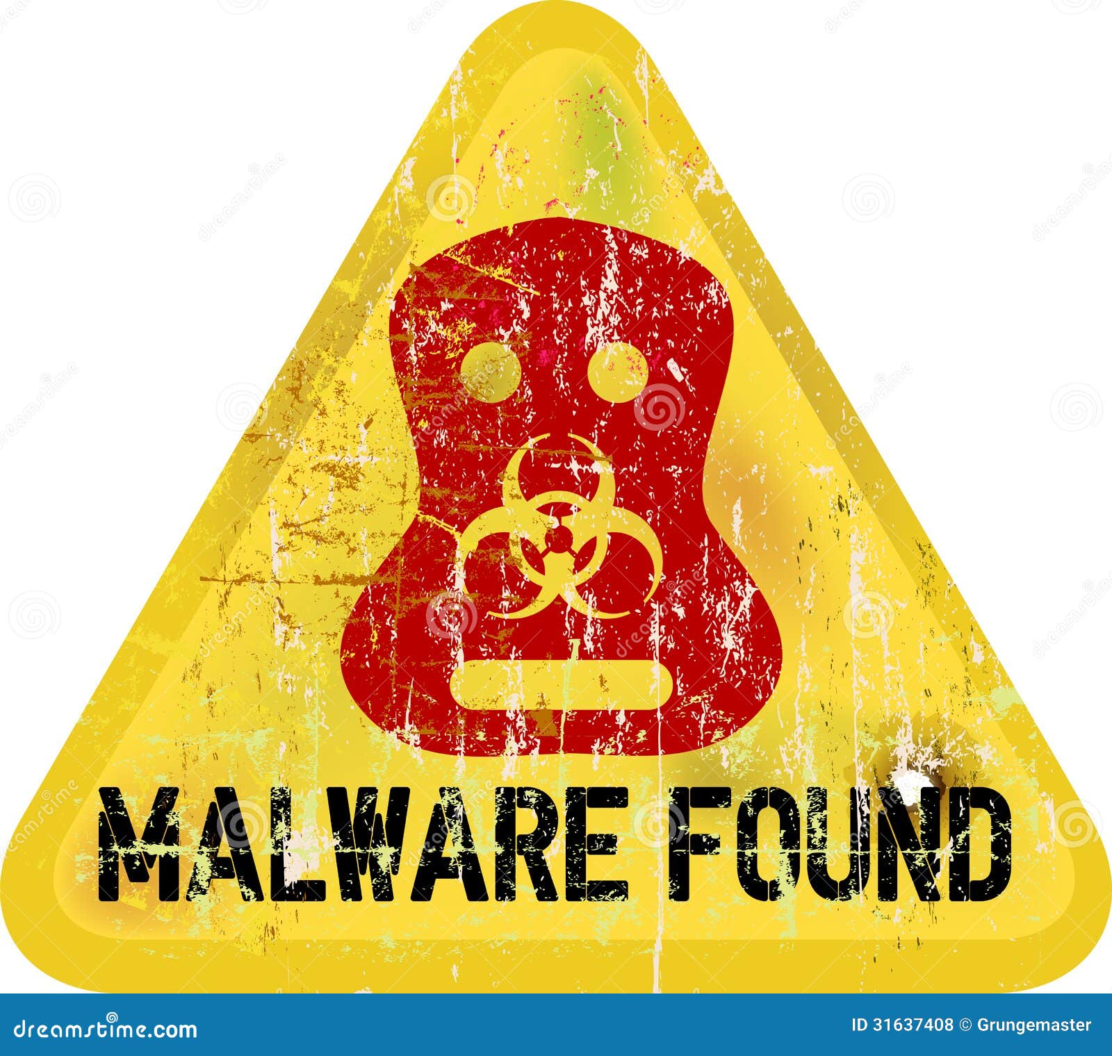 Malware warning stock vector. Illustration of monitor - 31637408 Malware warning stock vector. Illustration of monitor - 31637408