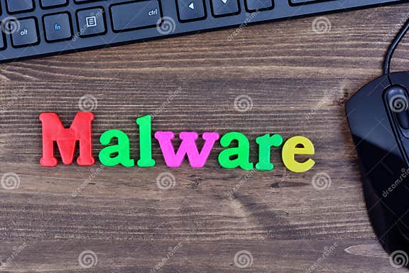 Malware word on table stock photo. Image of letters, safety - 83820808