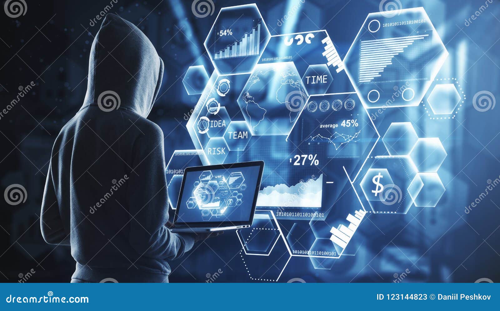 Malware Y Concepto De La Red Imagen de archivo - Imagen de hacker, azul ...