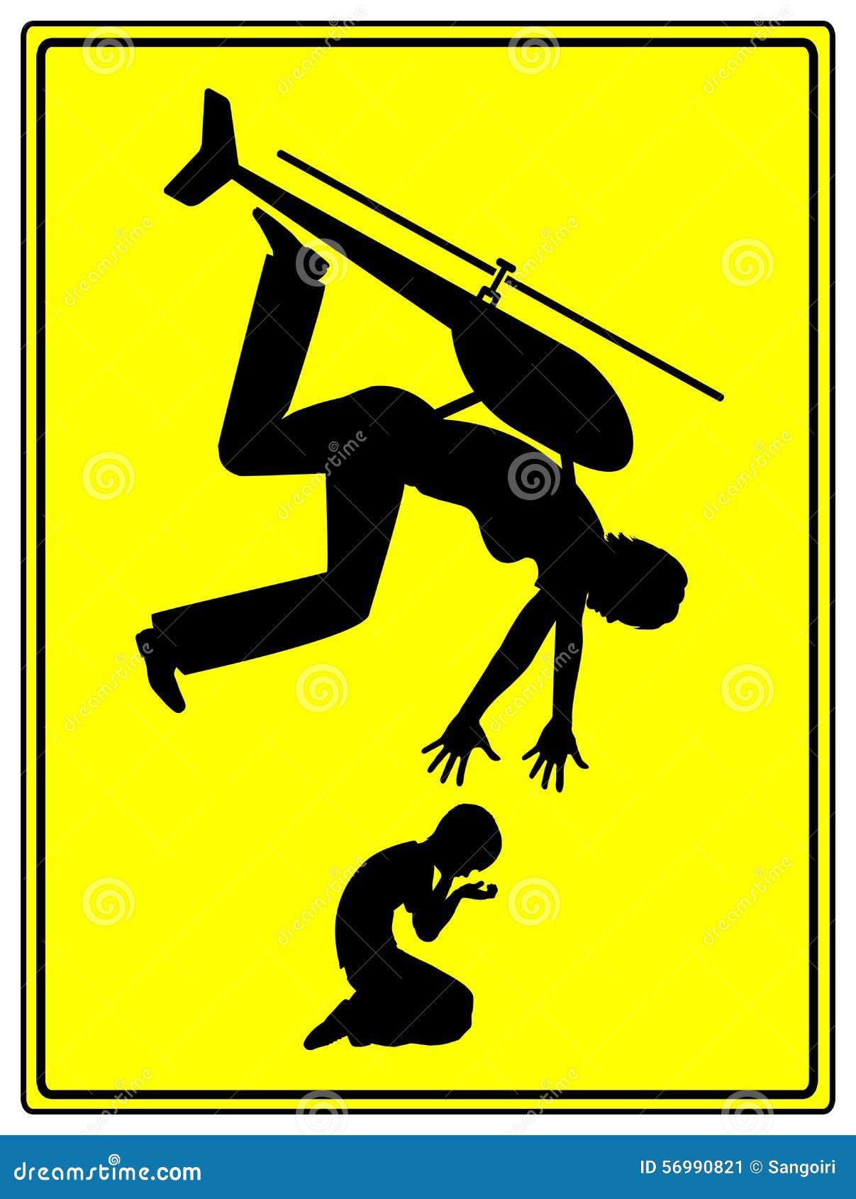 Mamã do helicóptero ilustração stock. Ilustração de conceito - 56990821