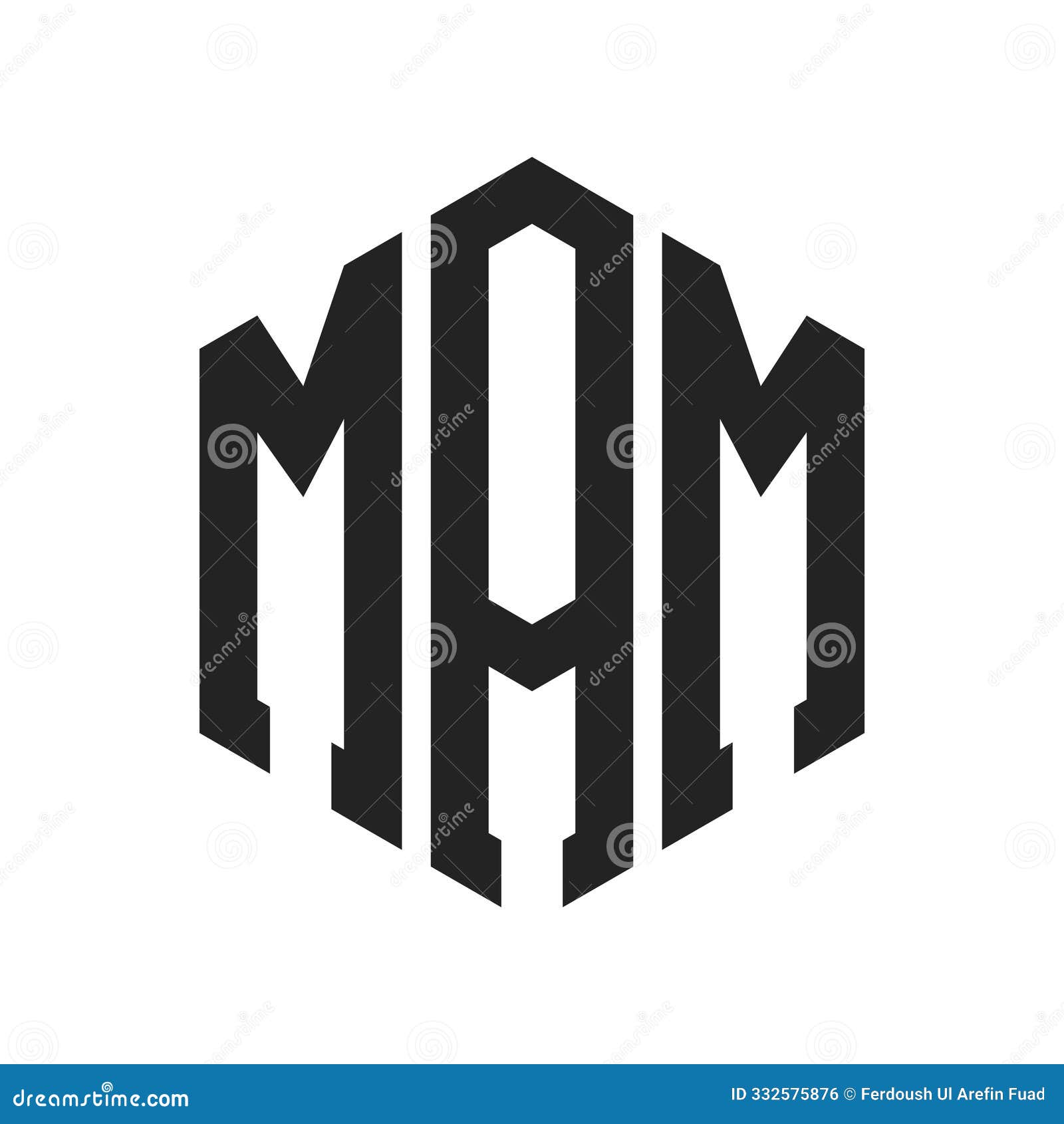 MAM Logo Design. Initial Letter MAM Monogram Logo Using Hexagon Shape ...