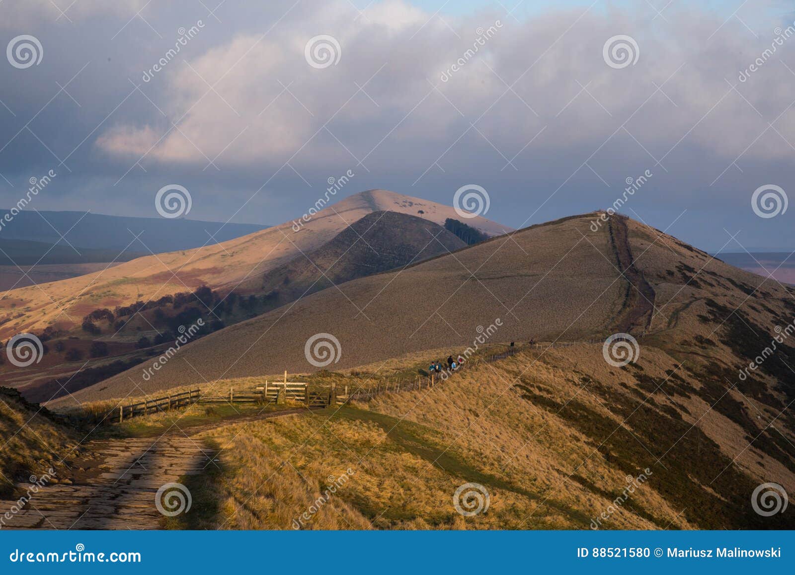 Mam Tor, Peak District stock photo. Image of clouds, district - 88521580