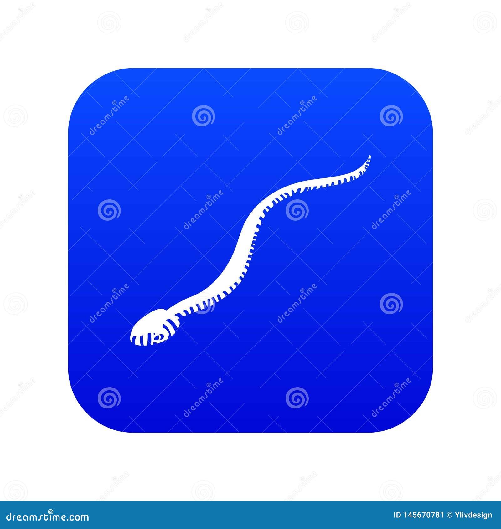 Mamba Snake Icon Blue Vector Stock Vector - Illustration of medical ...