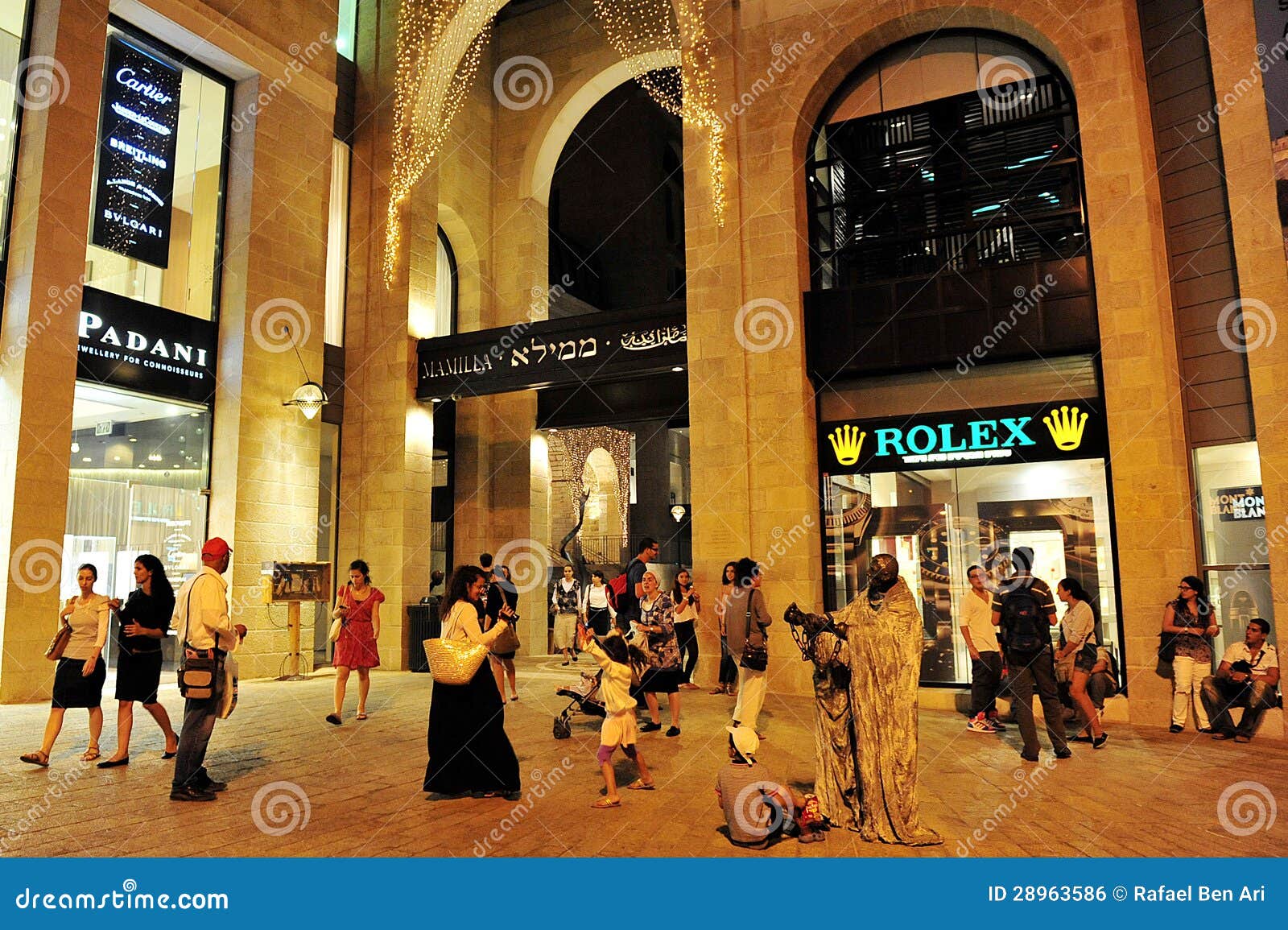 Mamilla Shopping Mall in Jerusalem Israel Editorial Photo - Image of ...