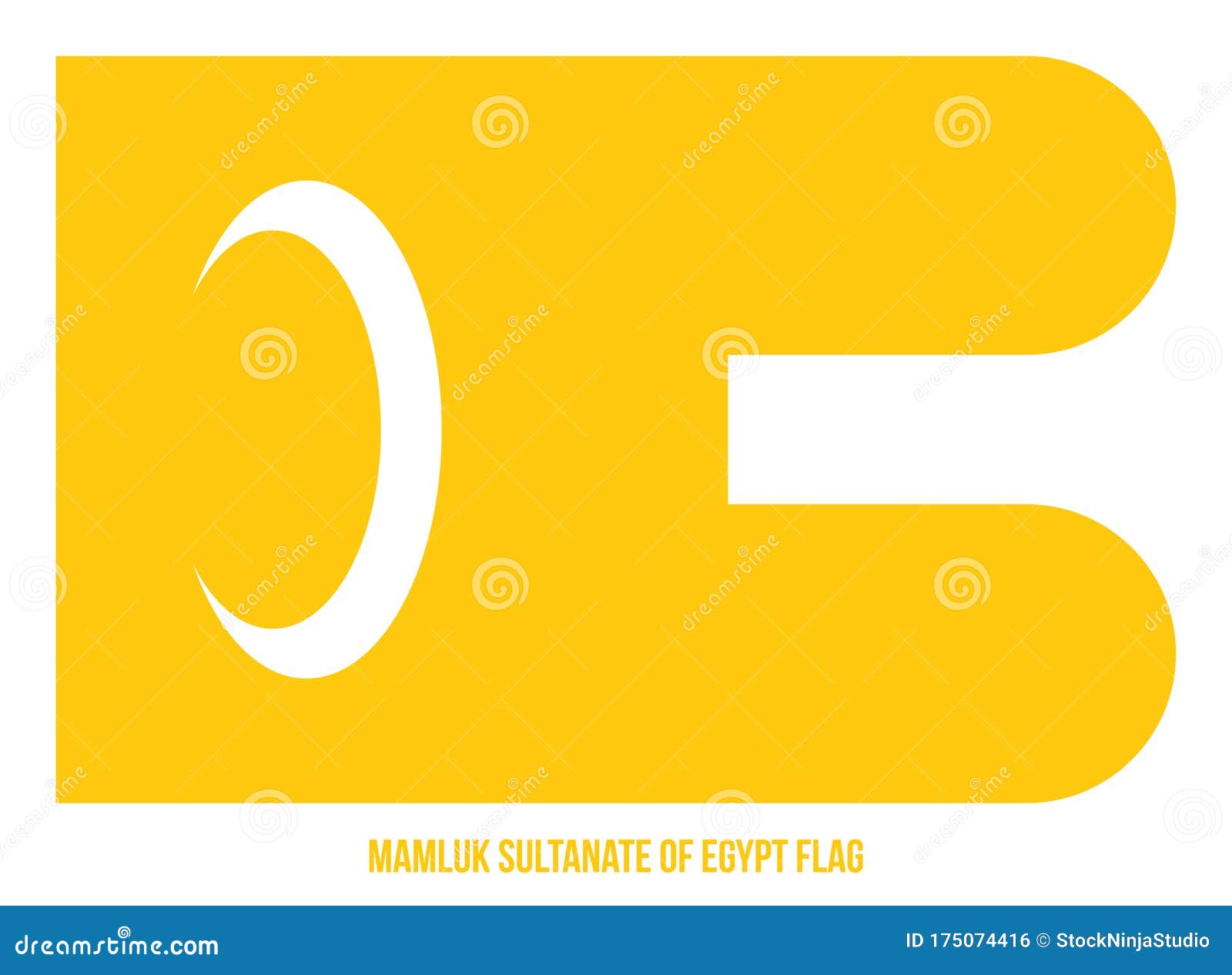 Mamluk Sultanate of Egypt 1250-1517 Flag Waving Vector Illustration on ...