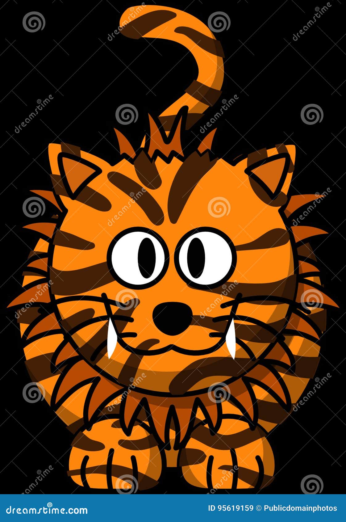 Mammal, Vertebrate, Cartoon, Orange Picture. Image: 95619159