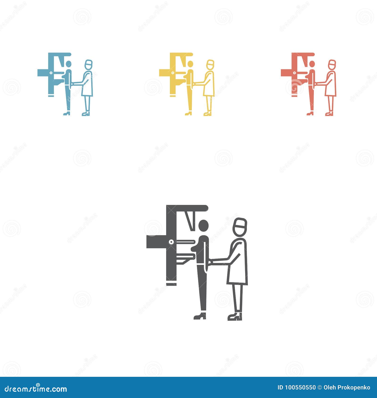 Mammography Icon, Machine For Breast Scan Cartoon Vector ...