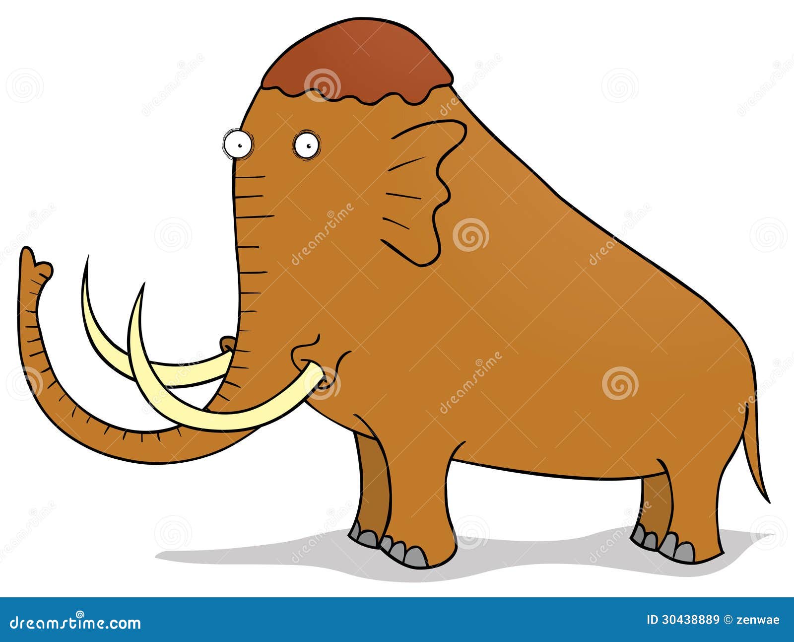 Mammoth cartoon stock vector. Illustration of character - 30438889