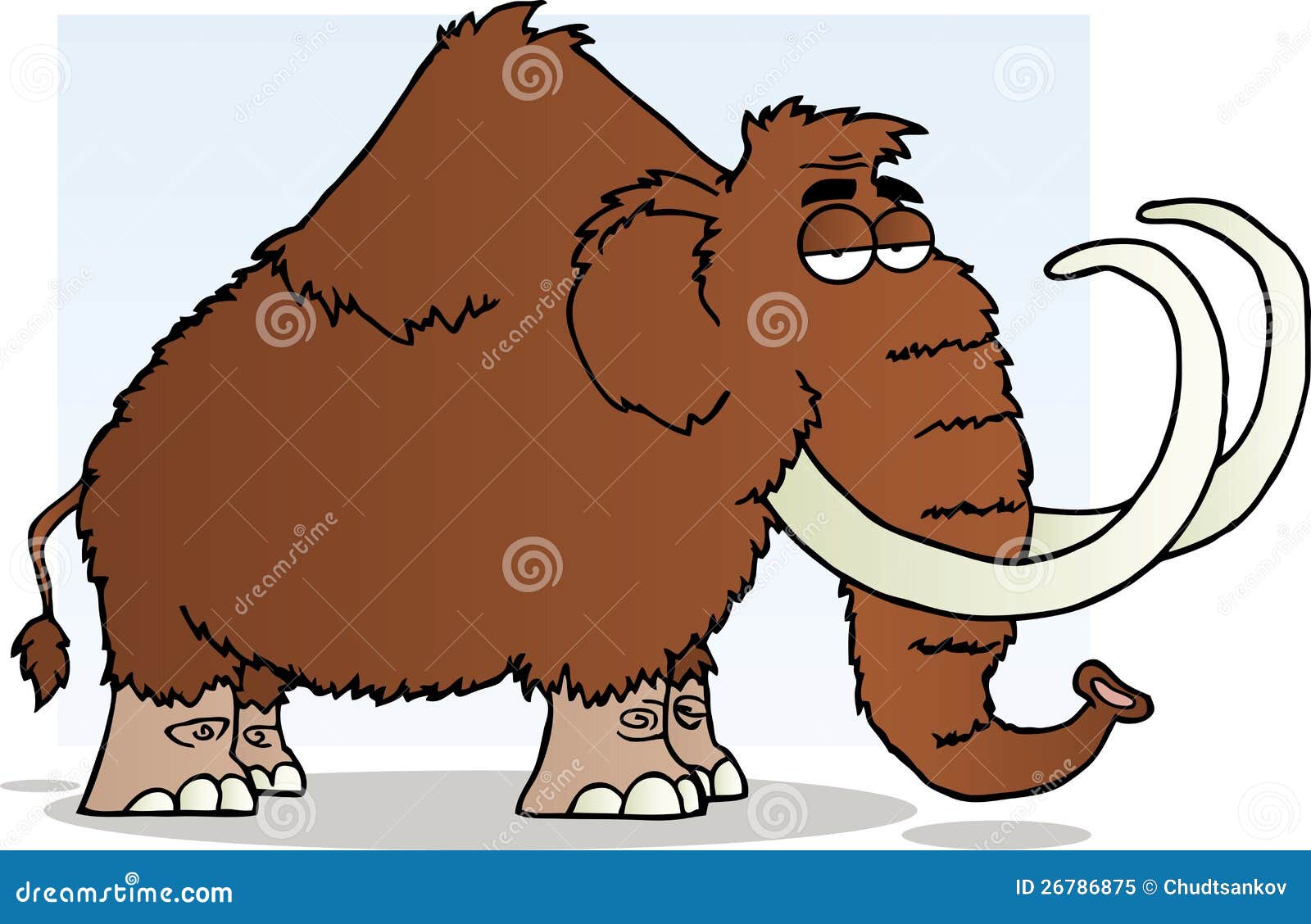 Mammoth Cartoon Mascot Character Stock Vector - Illustration of graphic ...