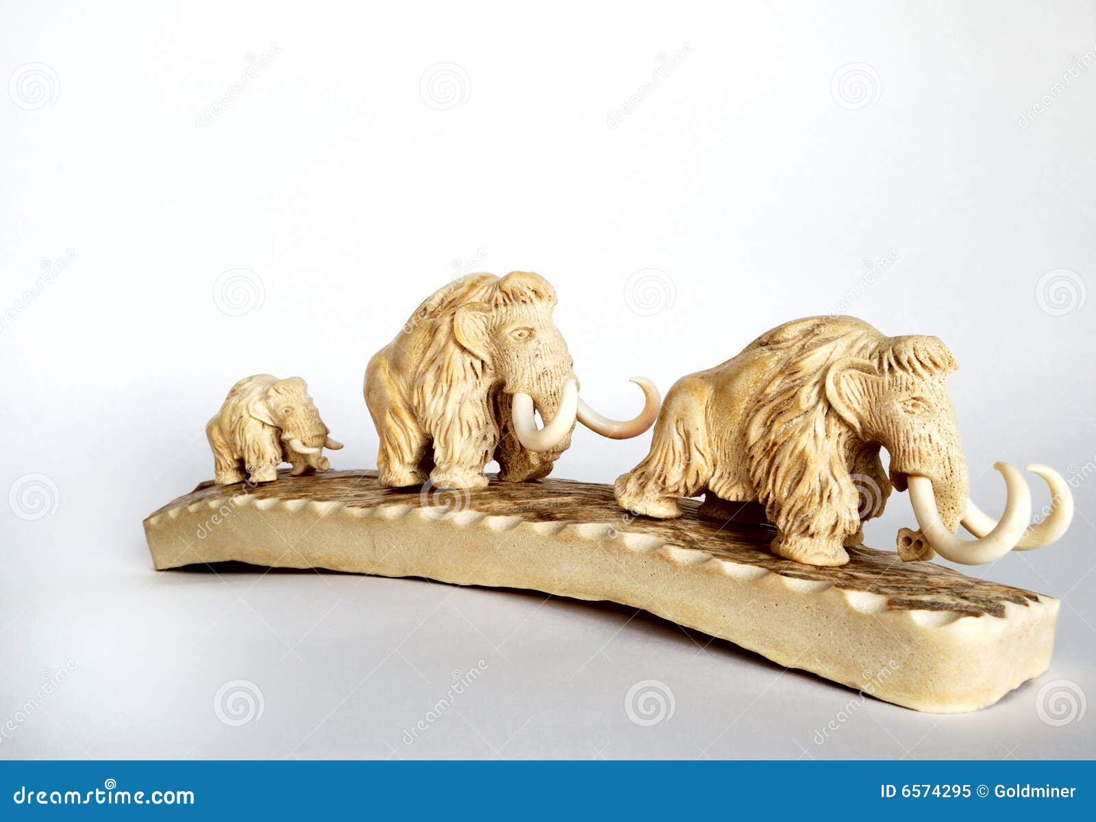 Mammoth family stock image. Image of blue, history, isolated - 6574295