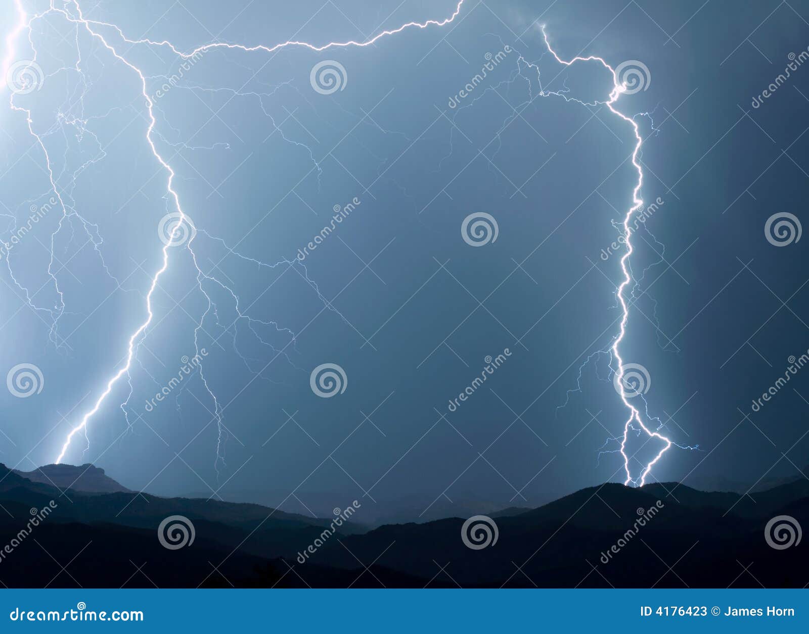 Mammoth Lightning stock image. Image of thunder, power - 4176423