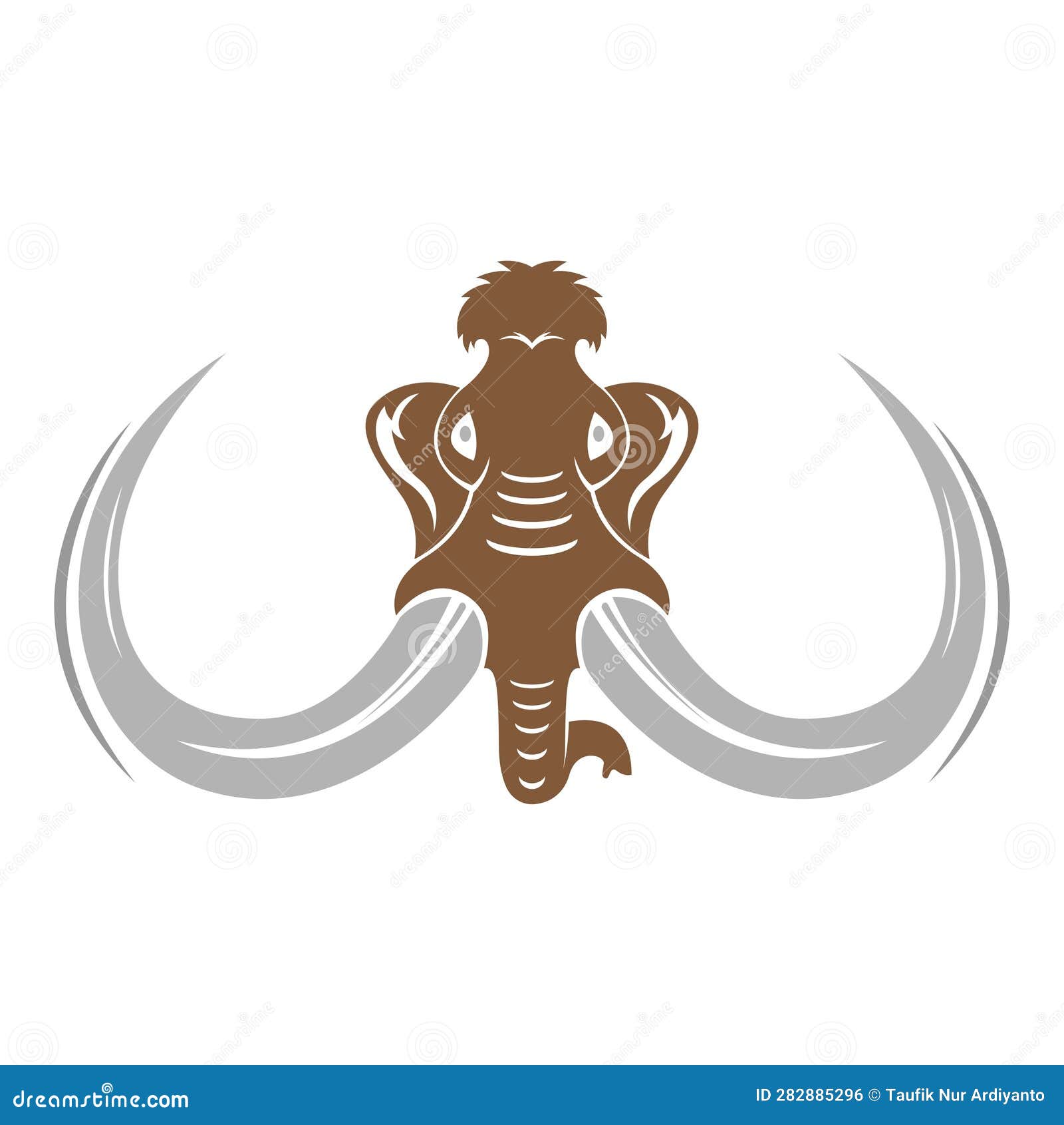 Mammoth logo icon design stock vector. Illustration of tusk - 282885296