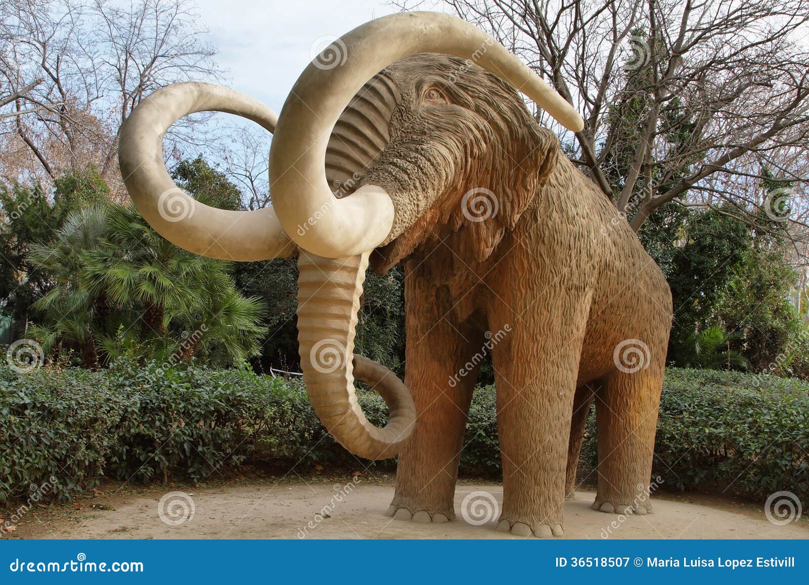 Mammoth Statue in Ciutadella Park Stock Image - Image of relaxation ...