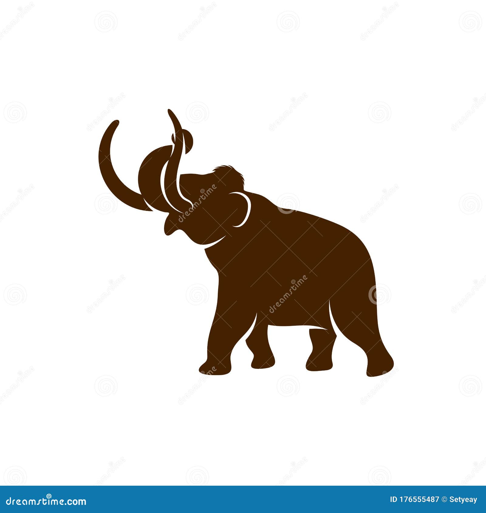 Mammott Logo Design Vector Template. Silhouette of Mammott Design ...