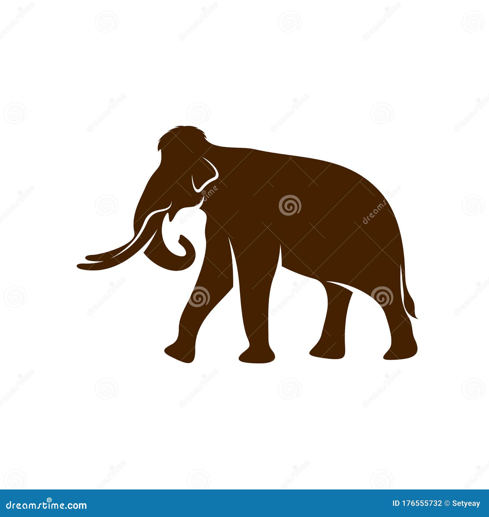 Mammott Logo Design Vector Template. Silhouette of Mammott Design ...