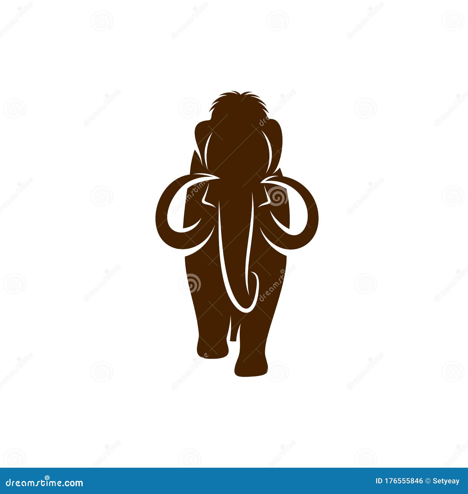 Mammott Logo Design Vector Template. Silhouette of Mammott Design ...
