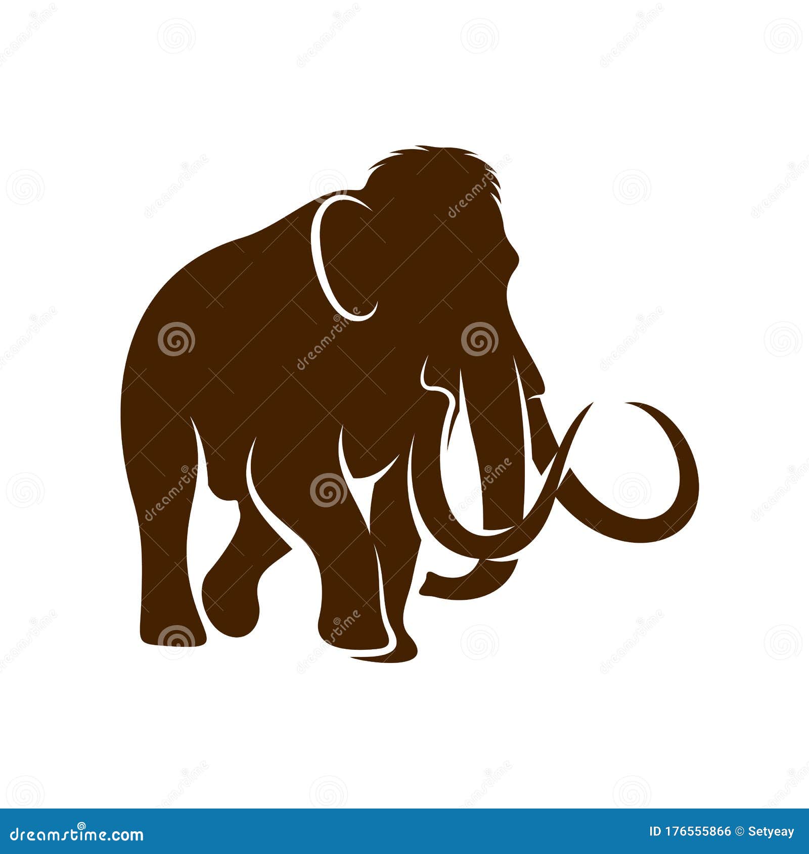 Mammott Logo Design Vector Template. Silhouette of Mammott Design ...