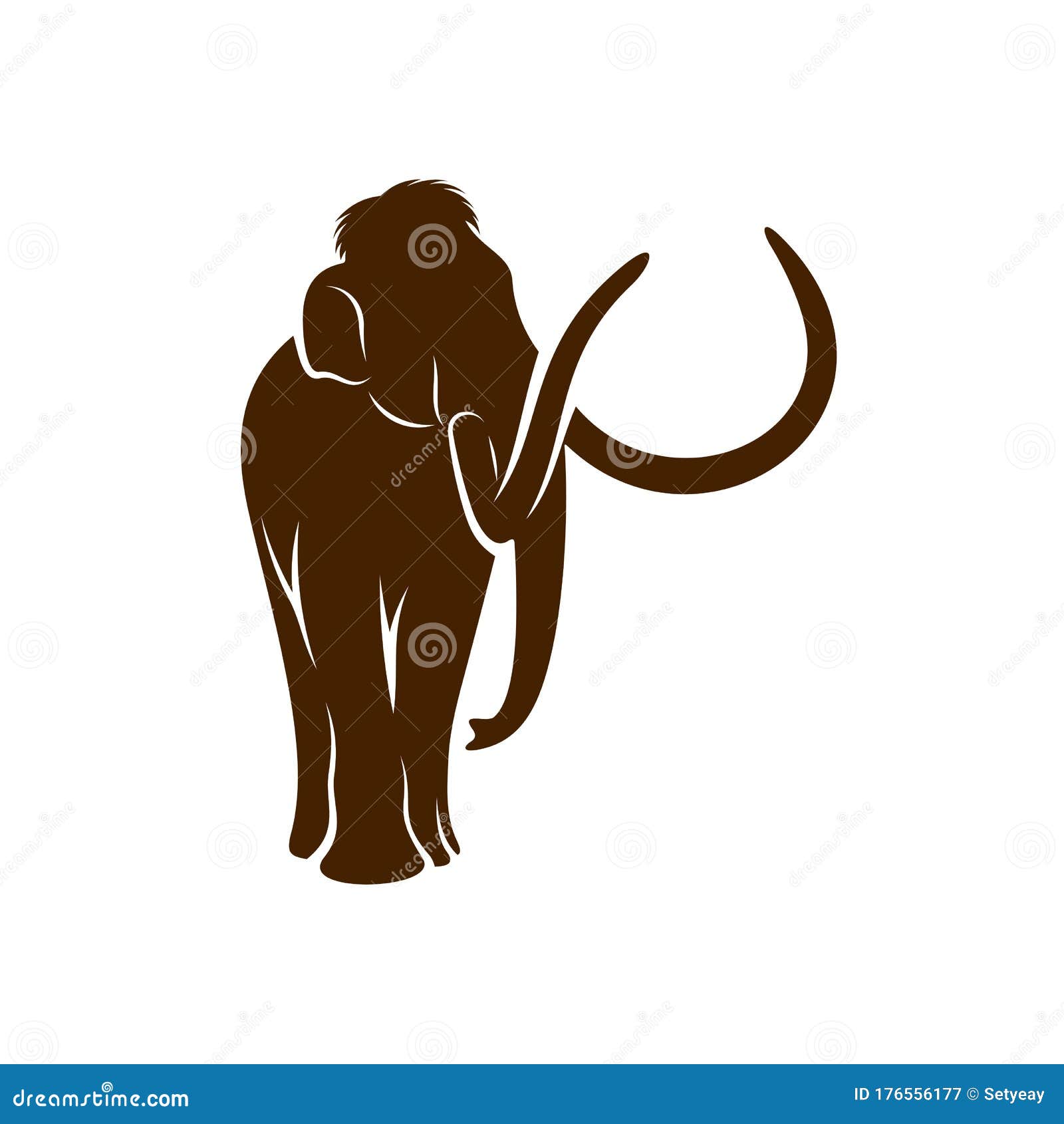 Mammott Logo Design Vector Template. Silhouette of Mammott Design ...