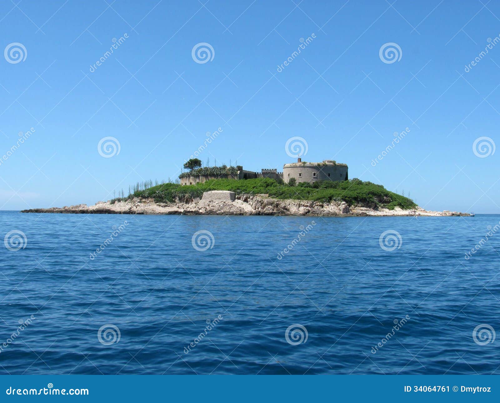 Mamula island stock image. Image of wall, lastavica, building - 34064761