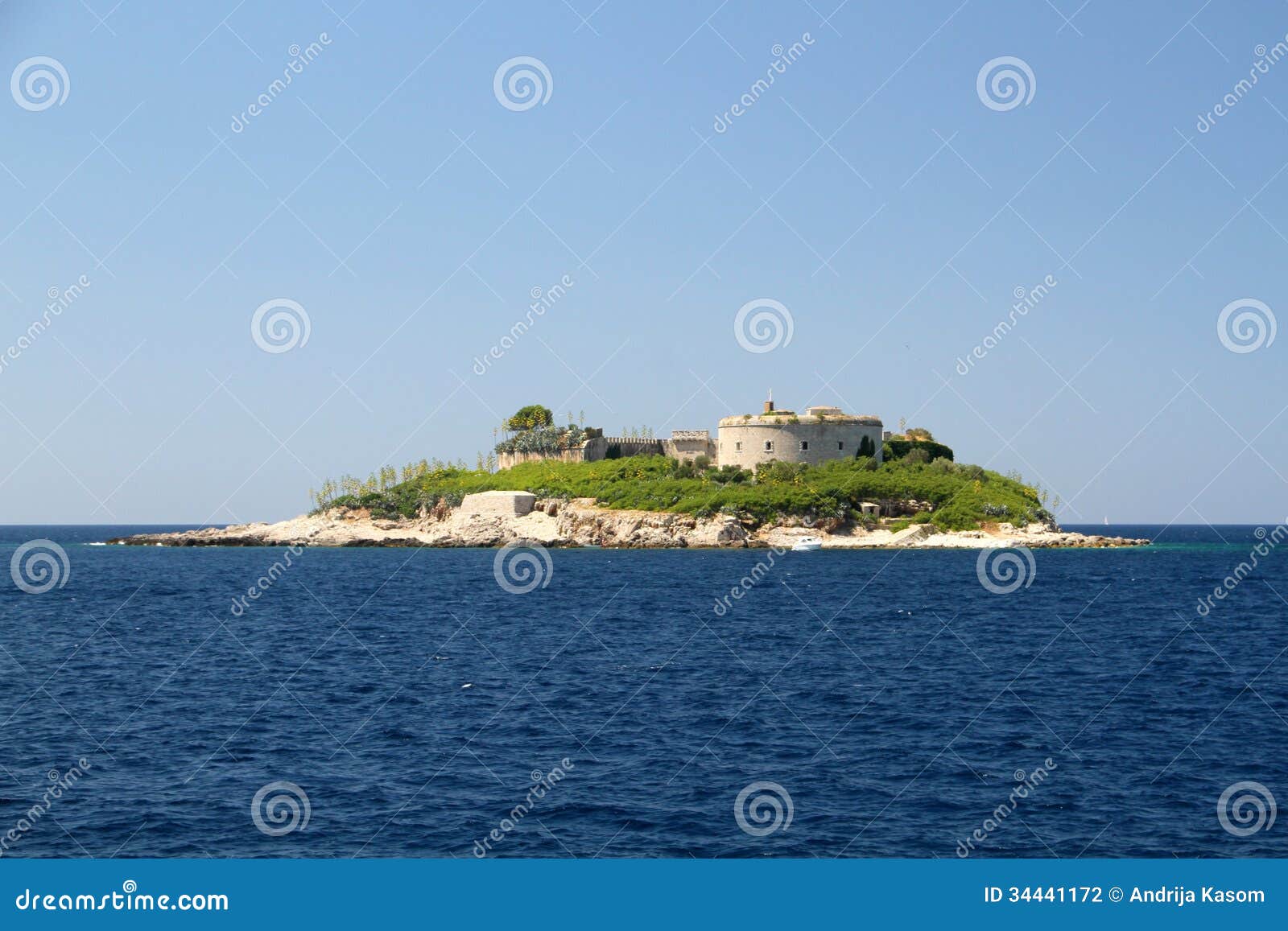 Mamula Montenegro fotografia stock. Immagine di storico - 34441172