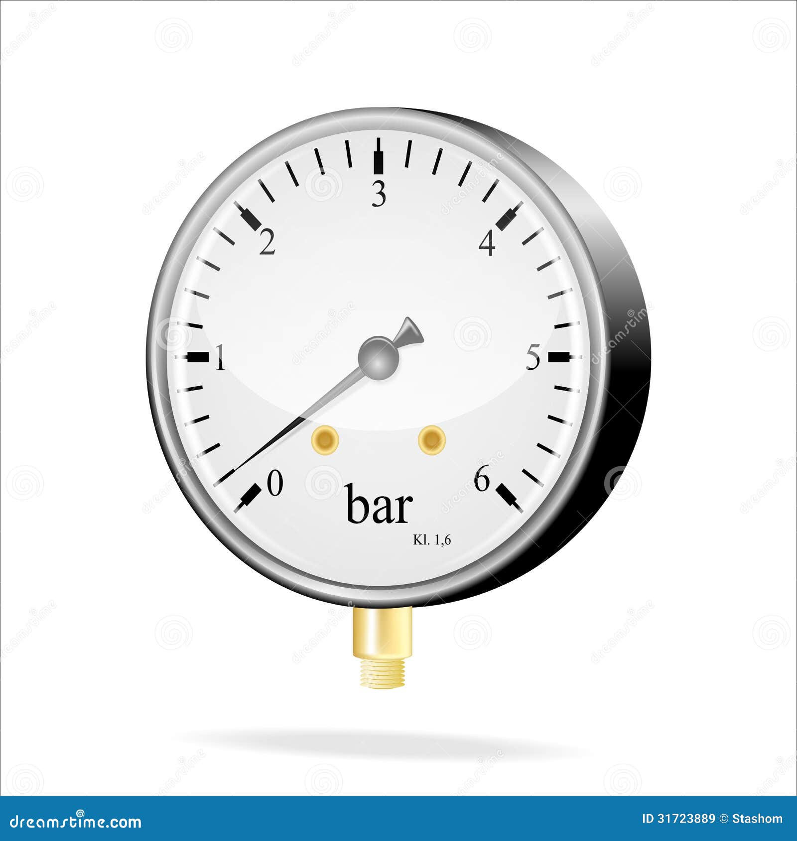 Manómetro del vector ilustración del vector. Ilustración de figuras ...