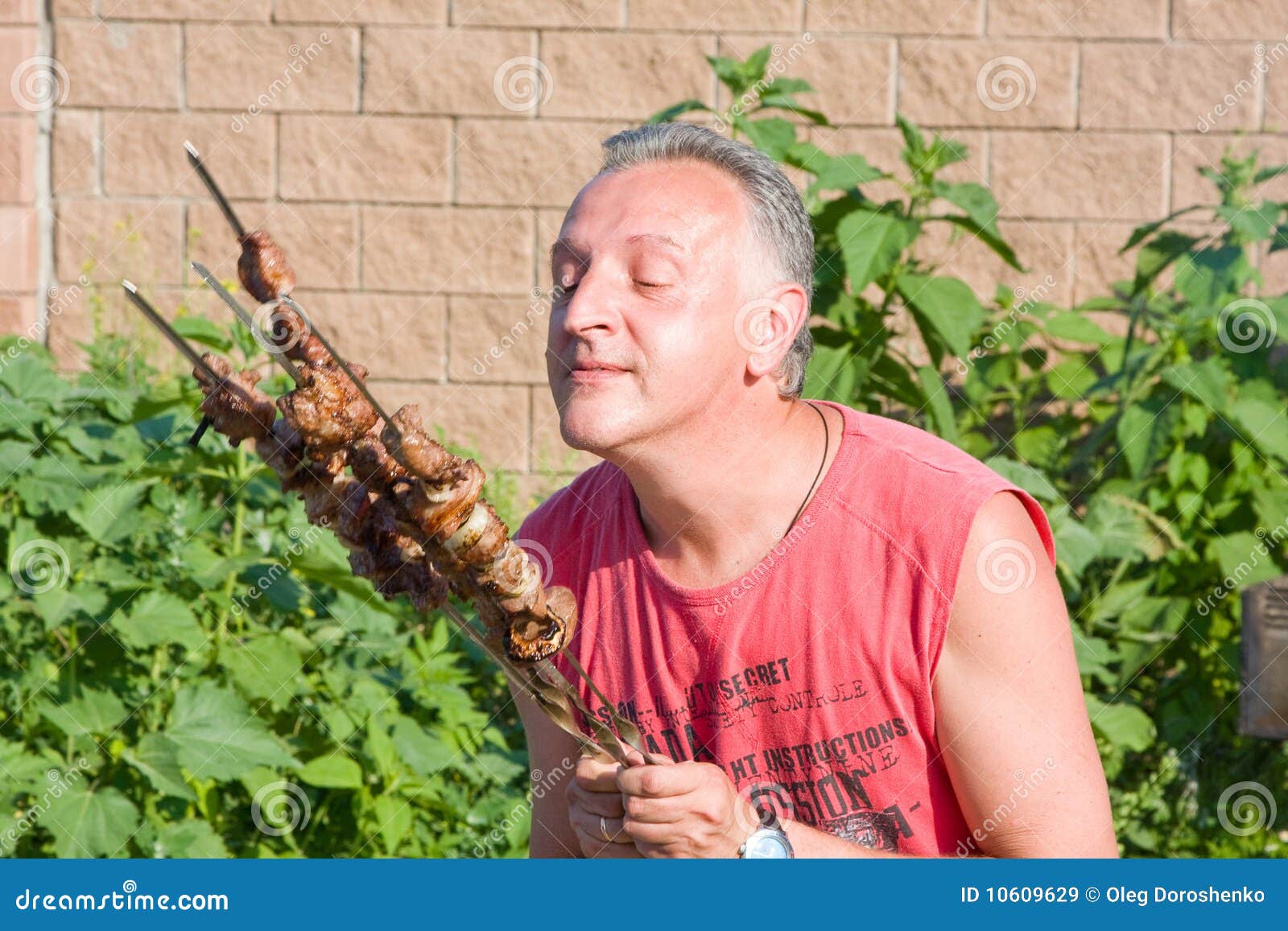 Man stock image. Image of outdoor, heat, closeup, kebab - 10609629