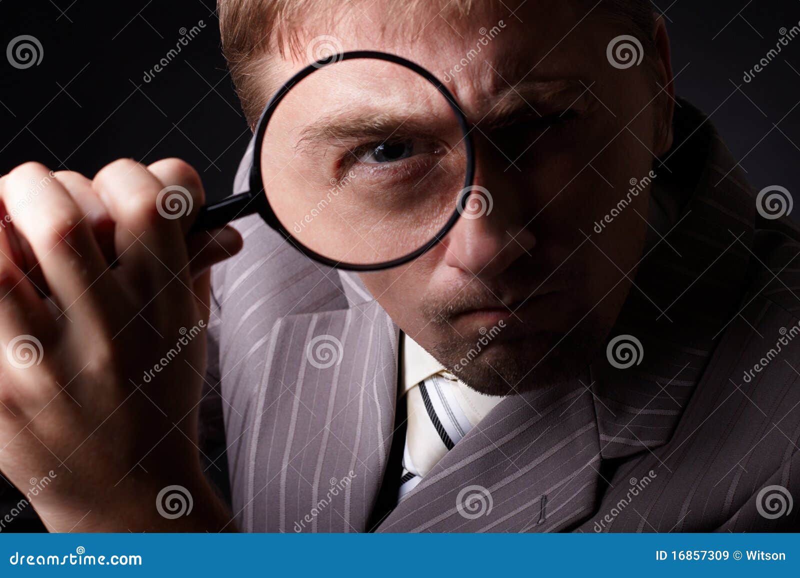 Man stock image. Image of glass, lens, adult, enlarge - 16857309