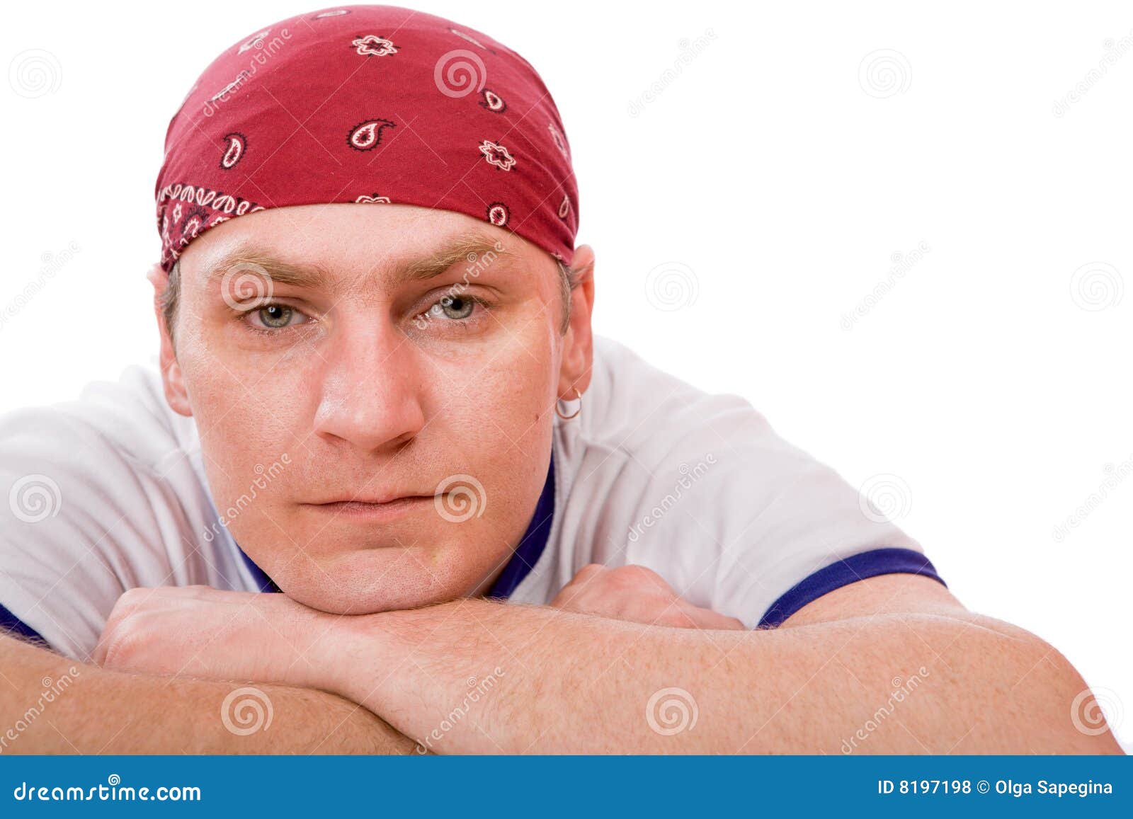 Man stock photo. Image of confidence, headscarf, head - 8197198
