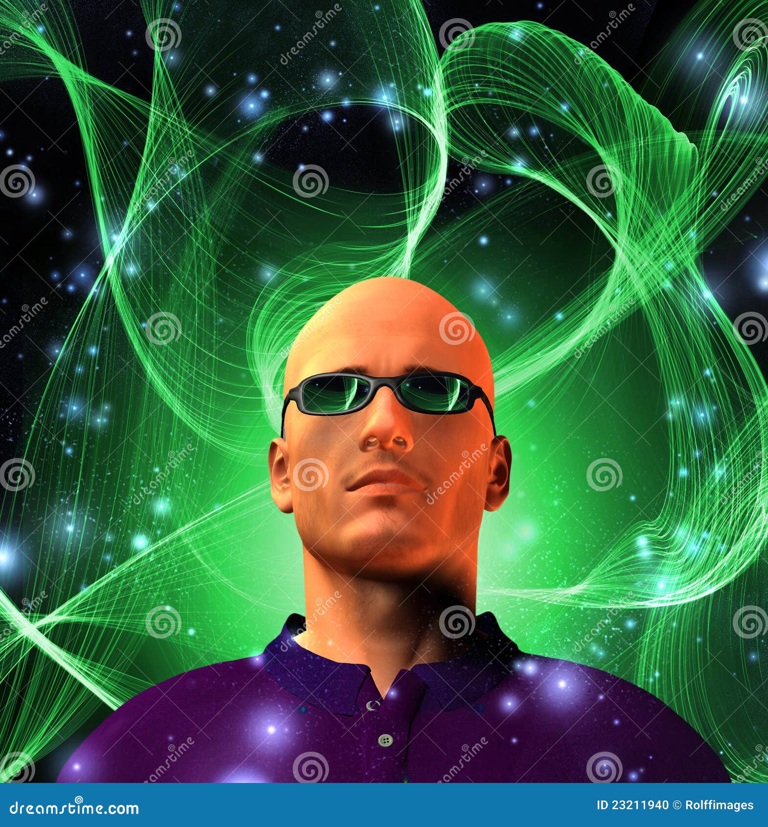 Man and abstract stock illustration. Illustration of relax - 23211940