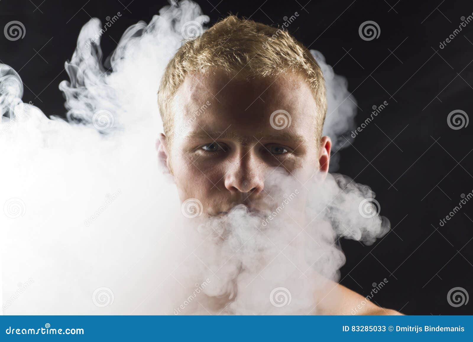 A man in abstract smoke stock image. Image of medicine - 83285033