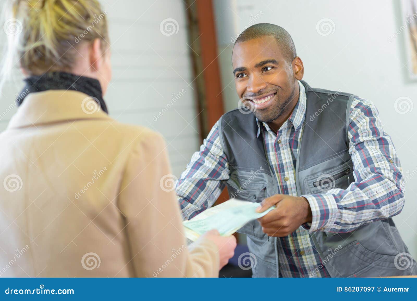 Man Accepting Piece Paper Stock Photos - Free & Royalty-Free Stock ...