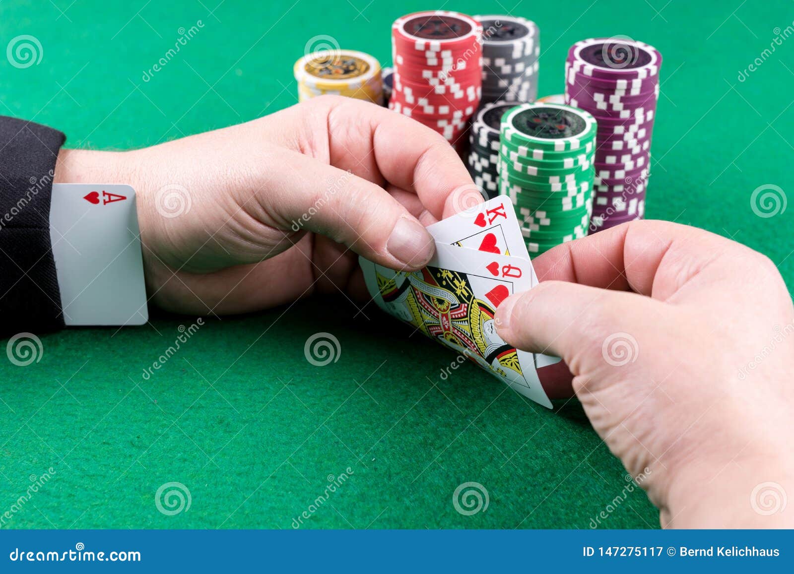 Man with Ace Up His Sleeve. Cheating at Poker Stock Image - Image of ...