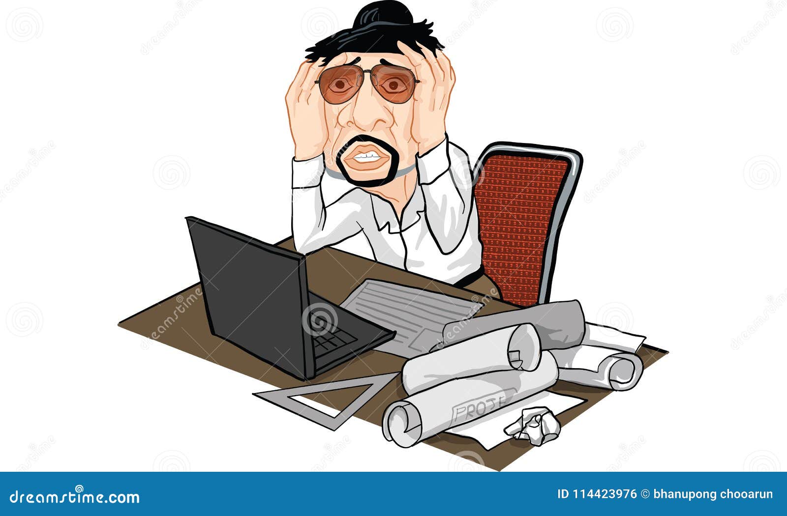 Man Action Cartoon, Line Sticker Vector Stock Vector - Illustration of ...