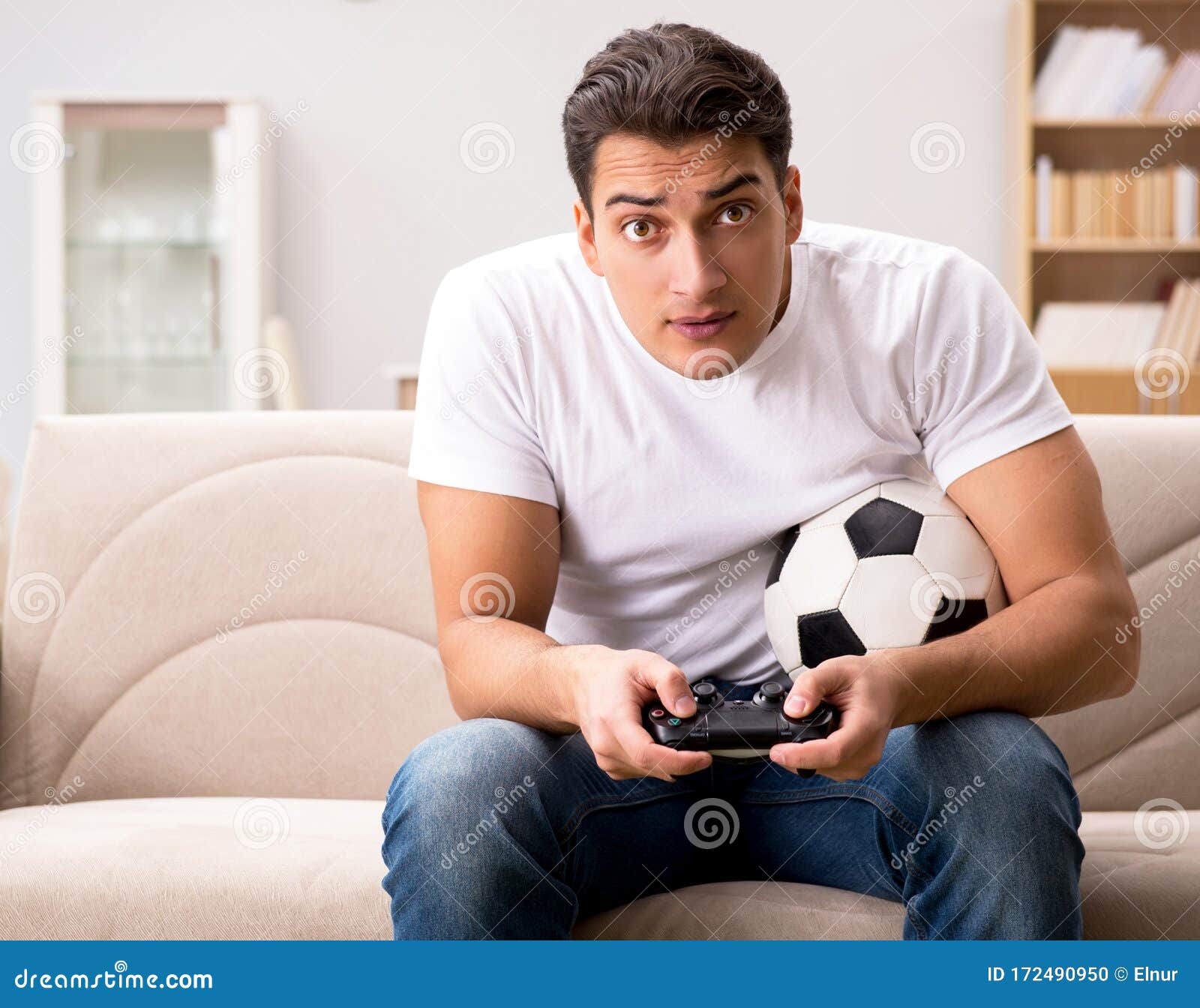 Man Addicted To Computer Games Stock Photo - Image of gaming, keyboard ...