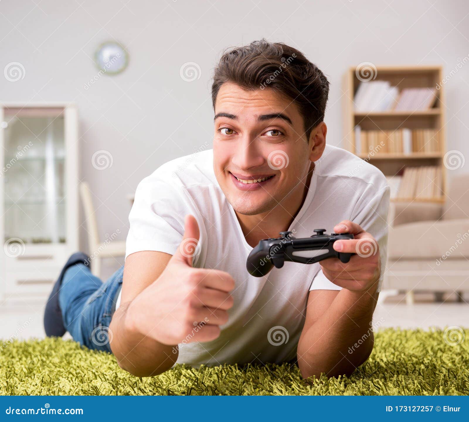Man Addicted To Computer Games Stock Image - Image of gamer, computer ...