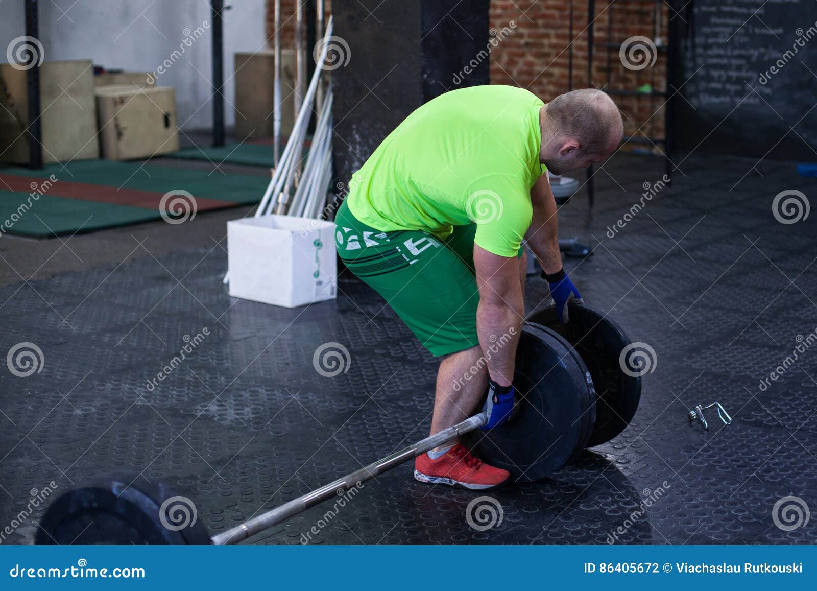 Adding Weight On Bar. Try To Lift More Than Last Time. Muscular Twins ...