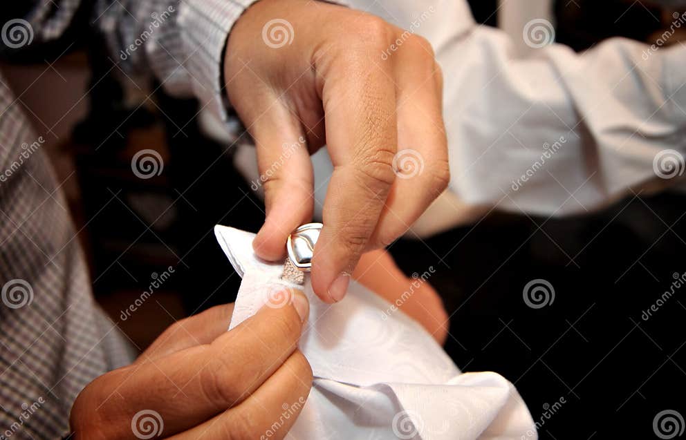 Man adjusting sleeve cuff stock photo. Image of pinstripe - 21986050