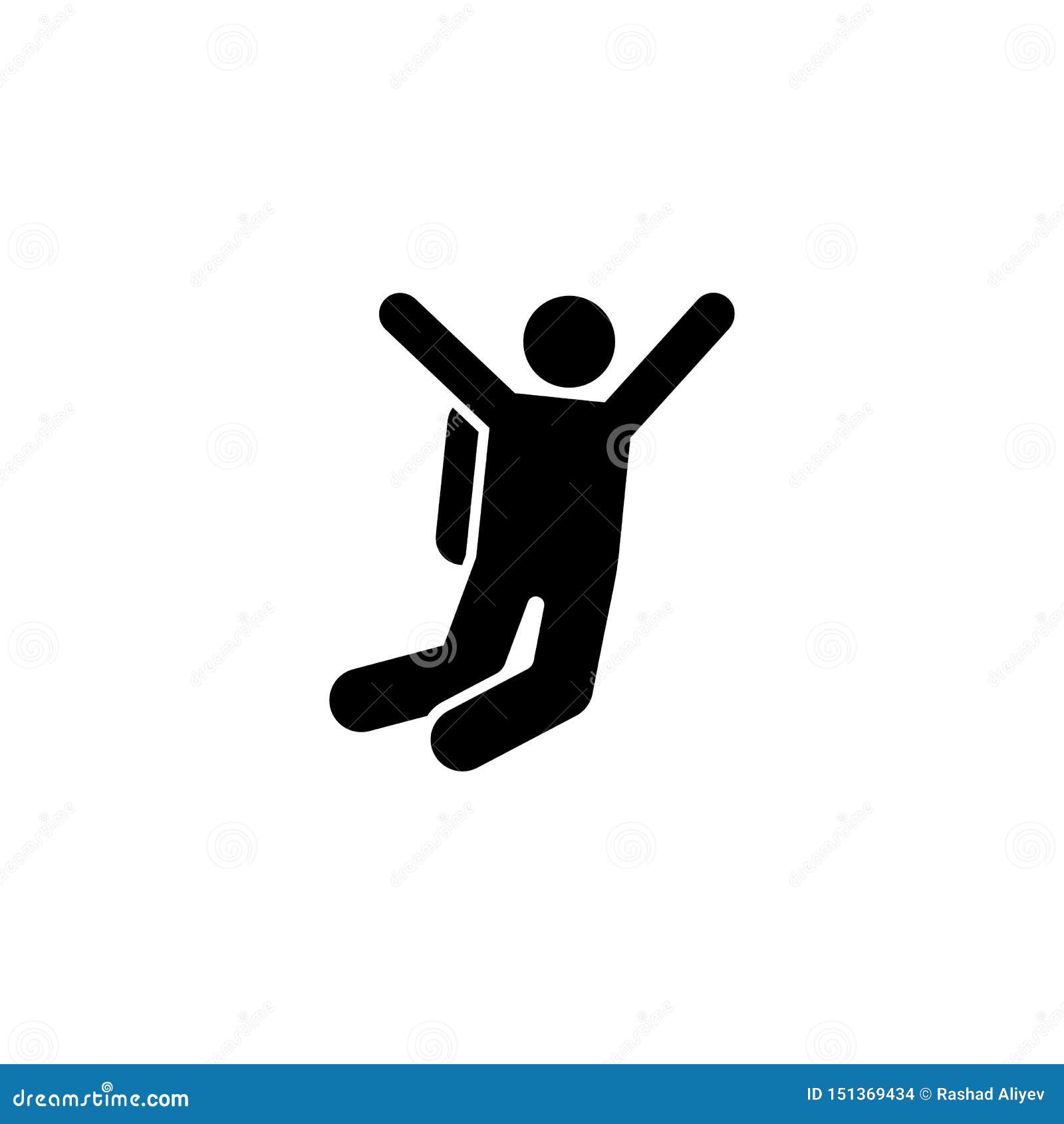 Man Adventure Flying Icon. Element of Pictogram Adventure Illustration ...