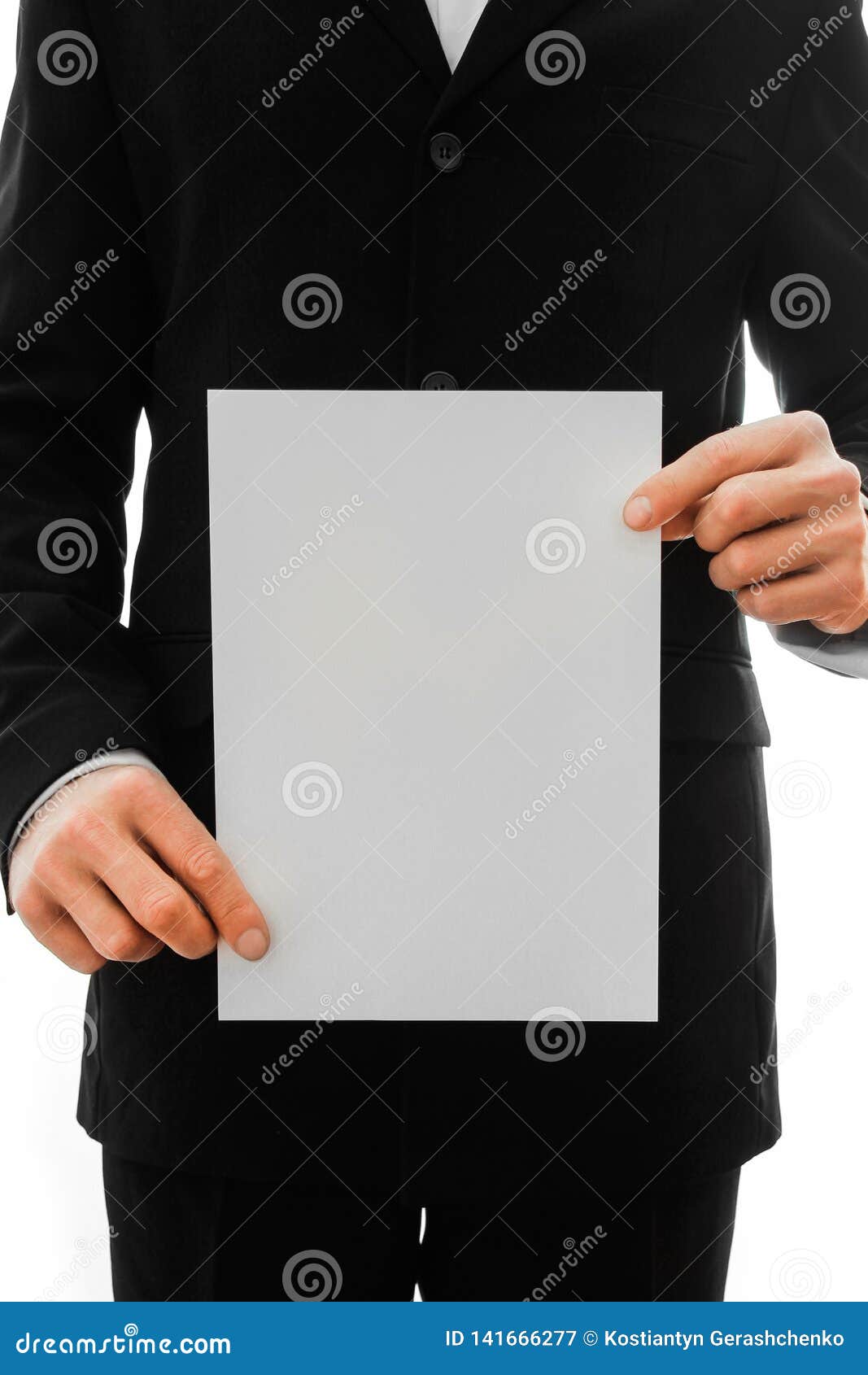 Man Advertising on a White Background Stock Image - Image of business ...