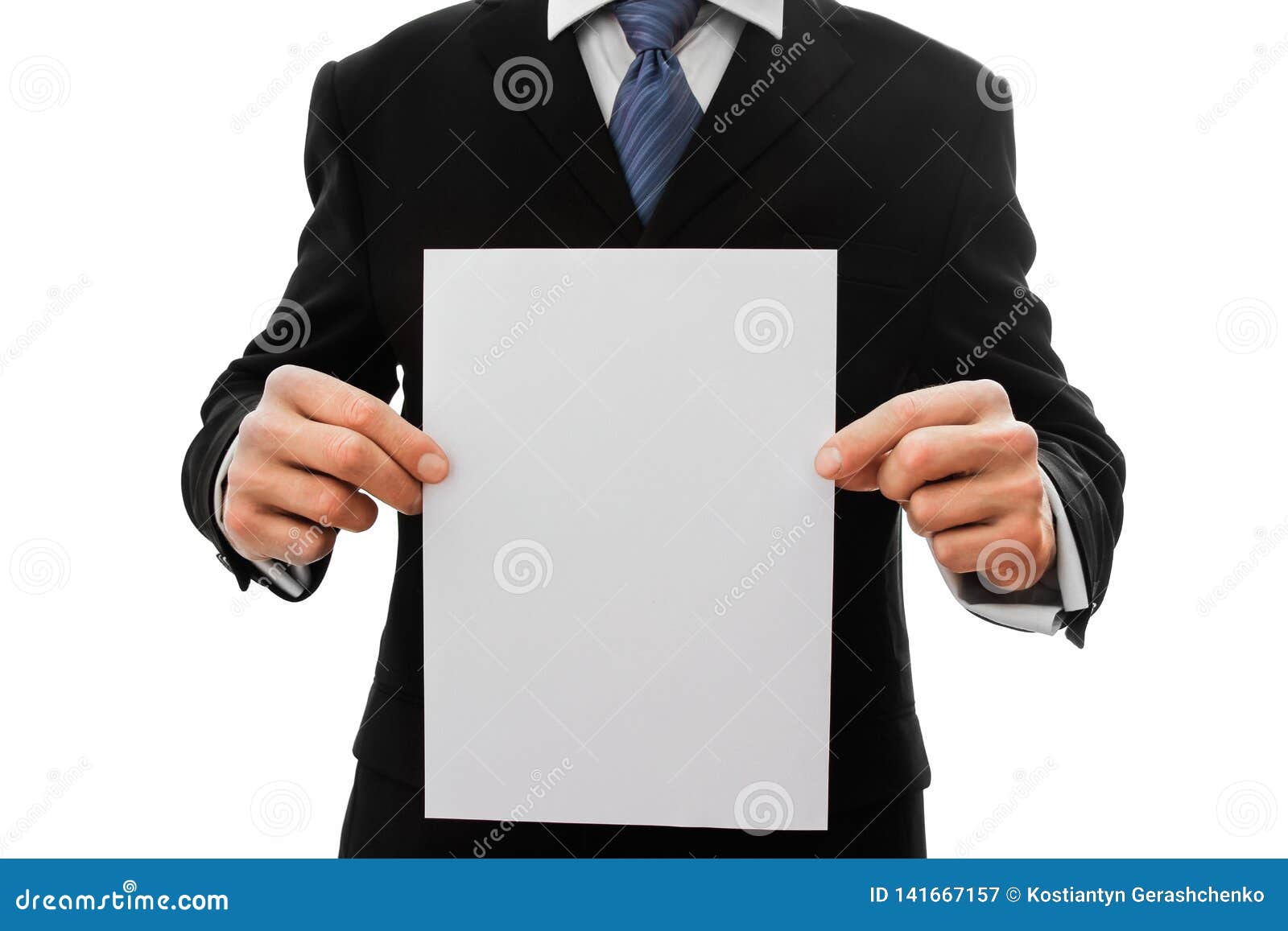 Man Advertising on a White Background Stock Image - Image of blank ...