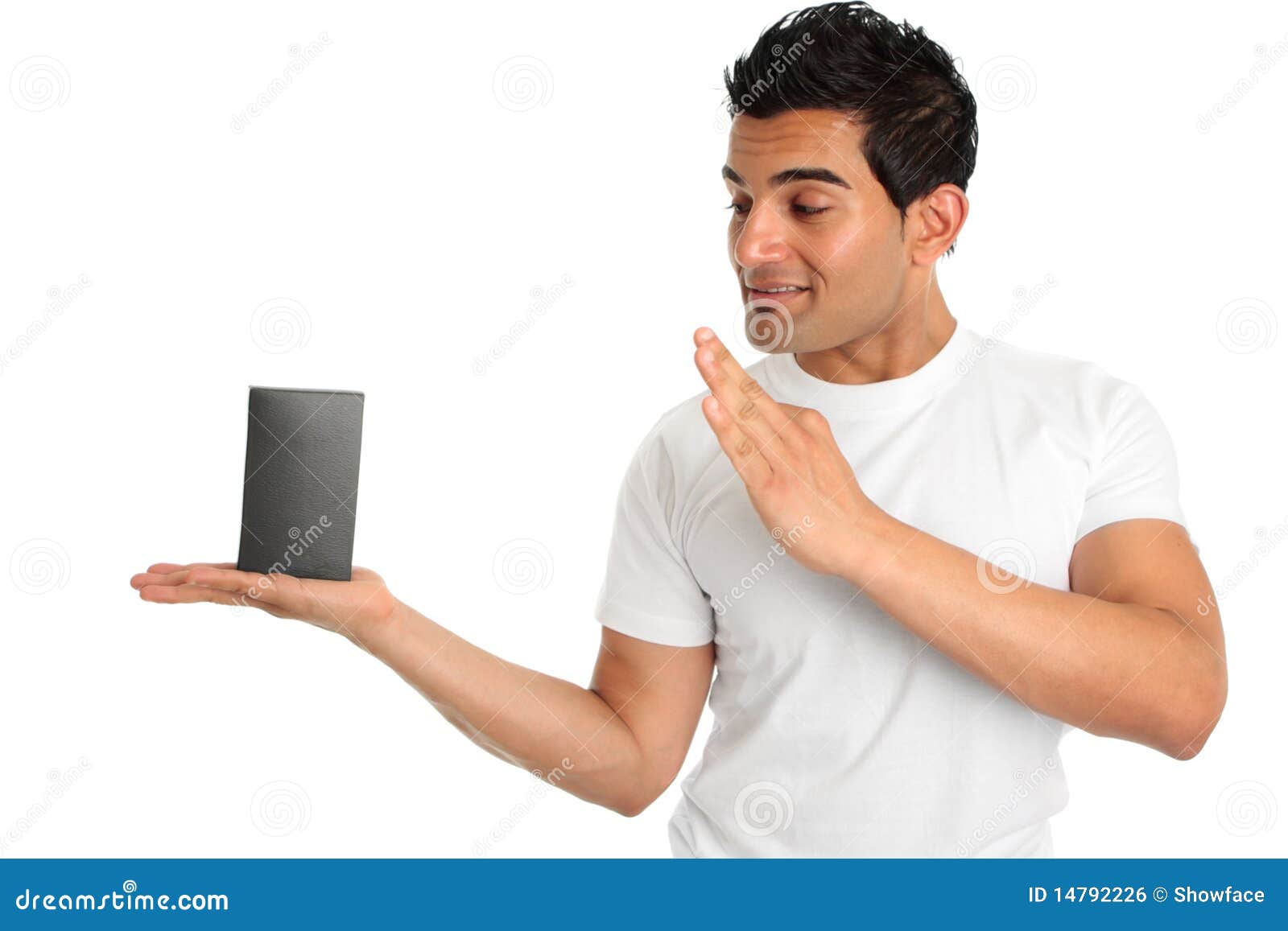 Man Advertising Your Product Stock Photo - Image of merchandise ...