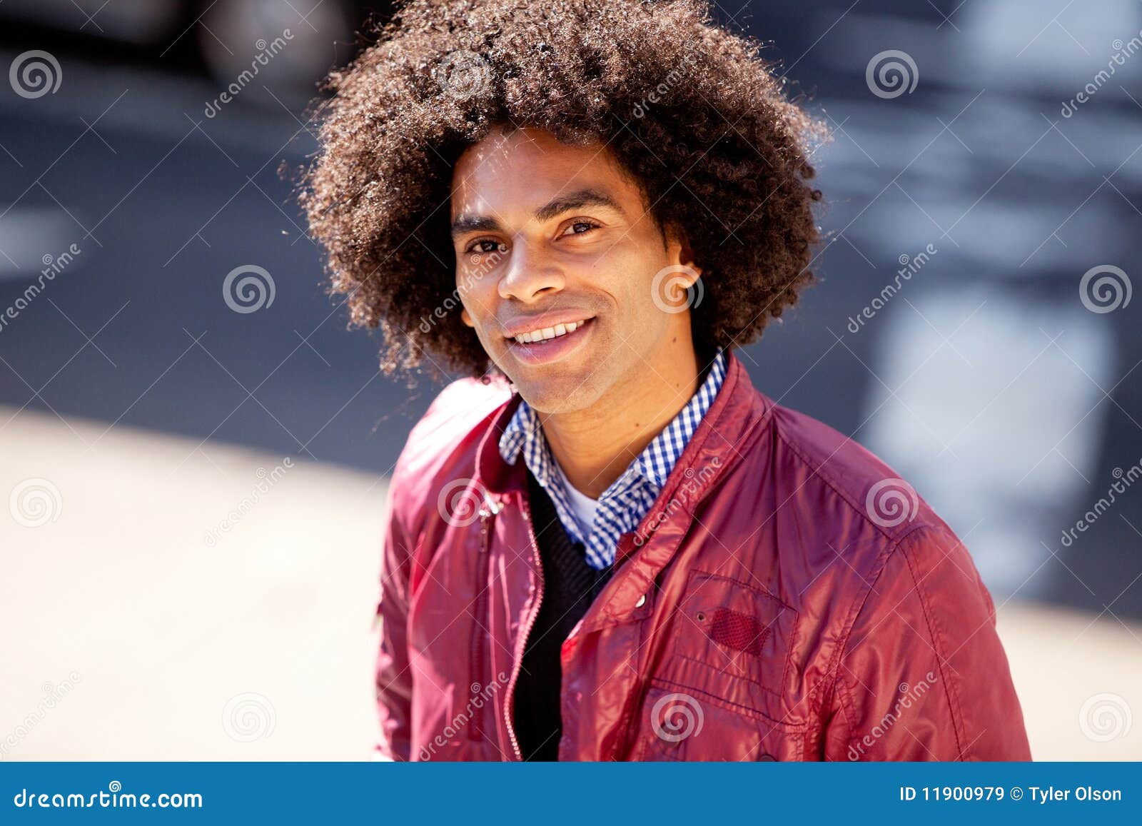 Man with Afro stock image. Image of city, adult, fashion - 11900979