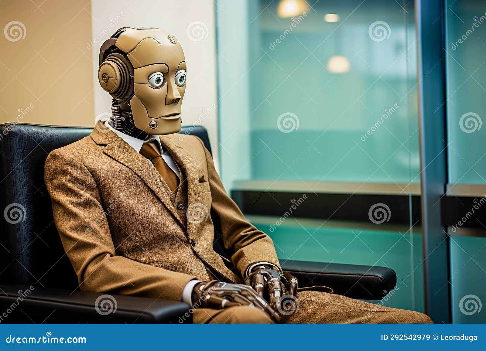 AI Robot Waiting for a Job Interview: AI Vs Human Competition ...